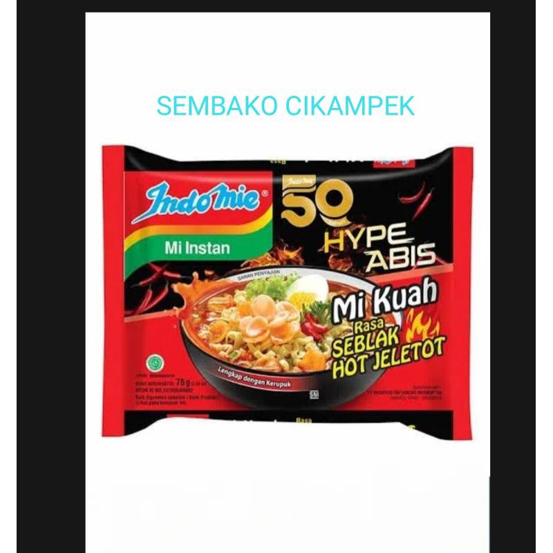 Jual indomie kuah seblak hot jeletot 75g Indomie Seblak Hot Jeletot 1 ... Jual indomie kuah seblak hot jeletot 75g Indomie Seblak Hot Jeletot 1 ...
