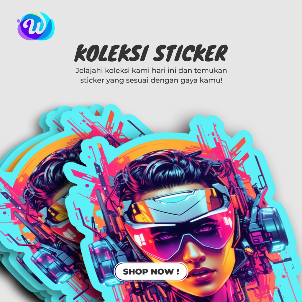 Jual Sticker Cyberpunk V02 | Sticker Laptop Helm Koper | Shopee Indonesia