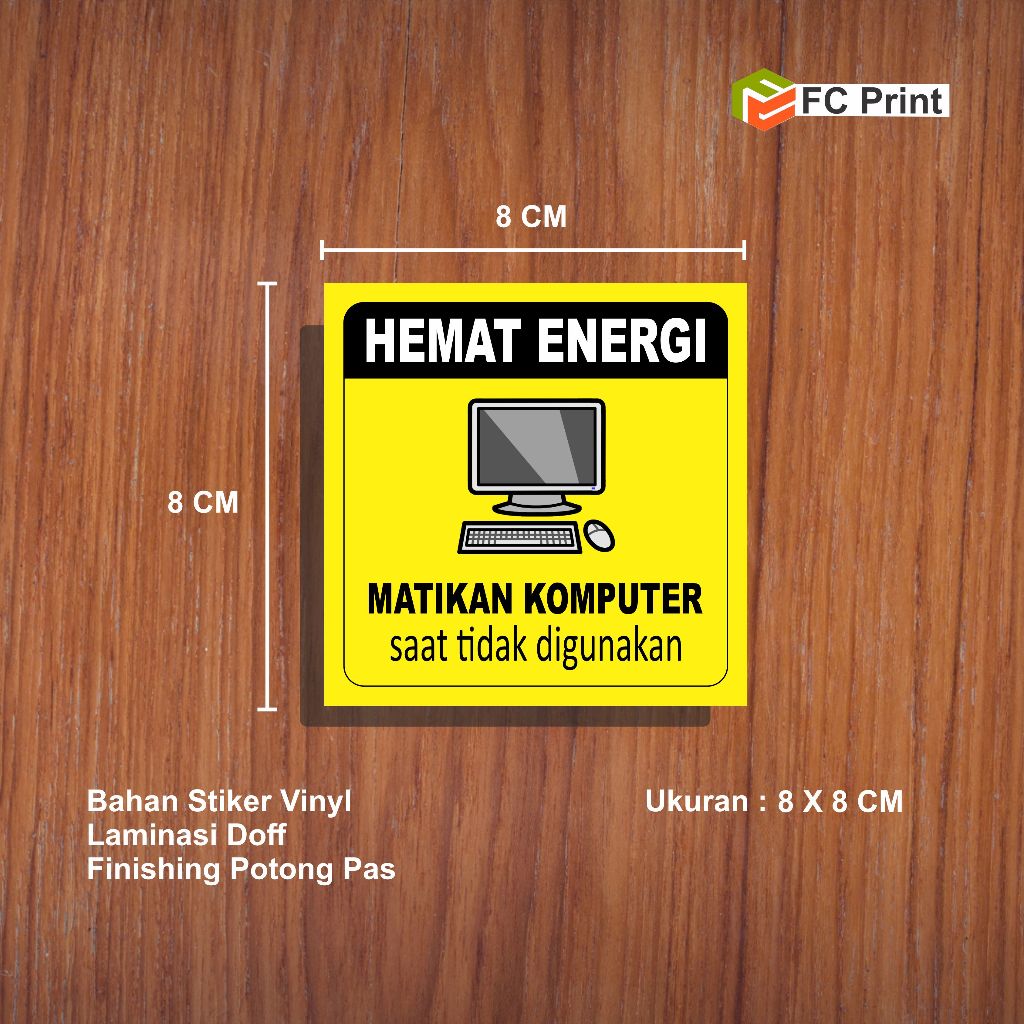 Jual STIKER HEMAT ENERGI / MATIKAN KOMPUTER | Shopee Indonesia
