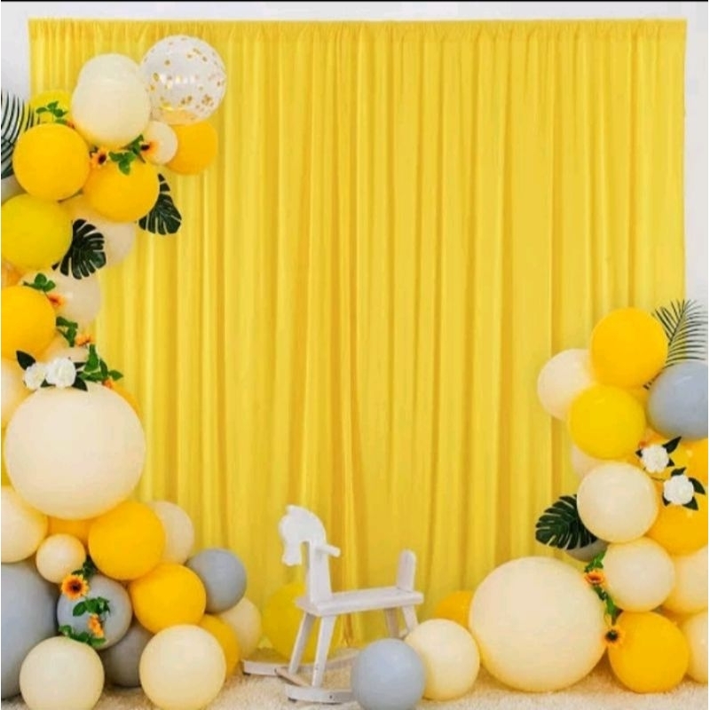 Jual backdrop background latar kain foto kuning yellow photo studio ...