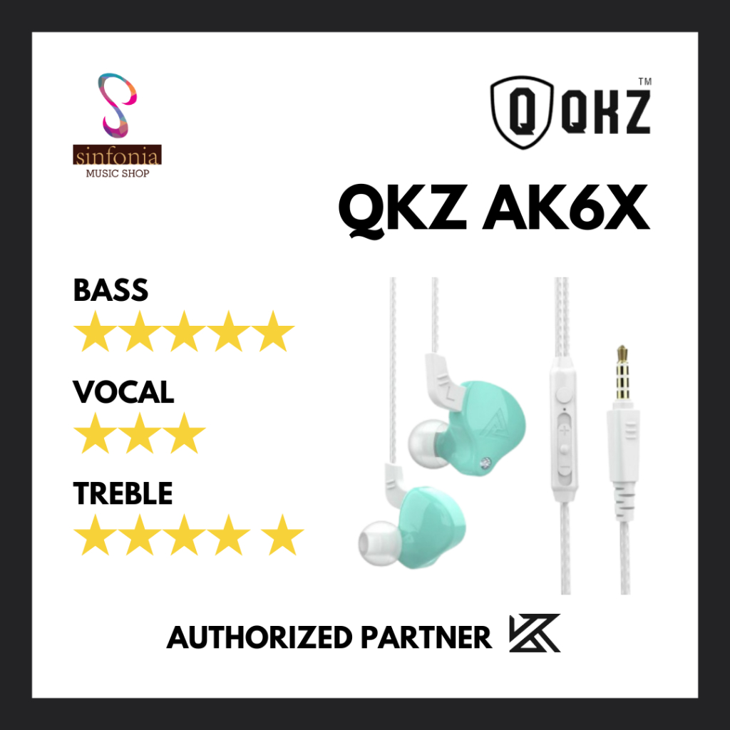Jual QKZ AK6X AK6 X AK6-X HIFI IEM Gaming Earphone WITH MIC | Shopee ...