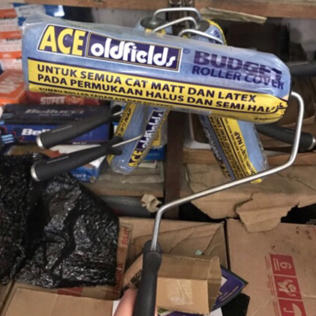 Jual KUAS ROLL CAT TEMBOK ACE OLDFIELDS BUDGET BIRU KUALITAS BAIK ...
