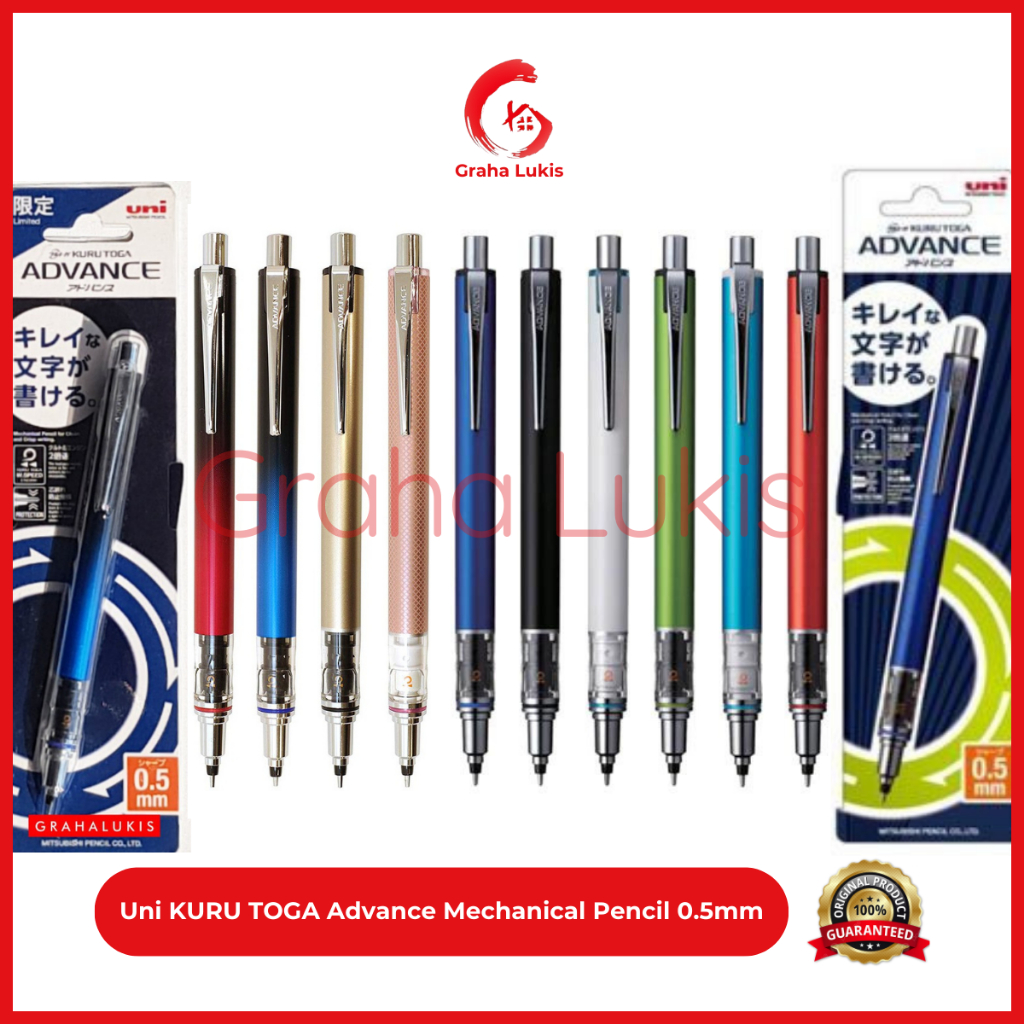 Jual Uni KURU TOGA Advance Mechanical Pencil 0.5mm | Shopee Indonesia