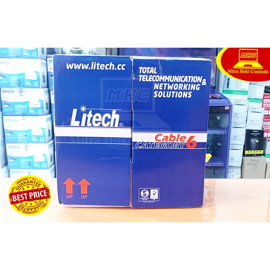 Jual KABEL LAN UTP CAT 6 LITECH ORIGINAL KUALITAS SETARA BELDEN | Shopee Indonesia