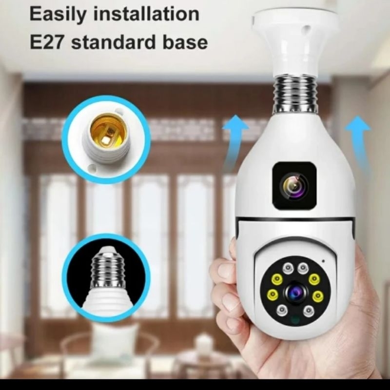 Jual CCTV Lampu IP CAMERA 8MP DUAL LENS V380 PRO PTZ LAMPU SPEED DOME ...