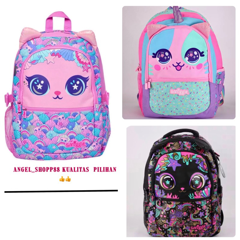 Jual BEST SELLER BACK PACK SMIGGLE CAT SD EDITION ZIPPER YKK KUALITAS ...