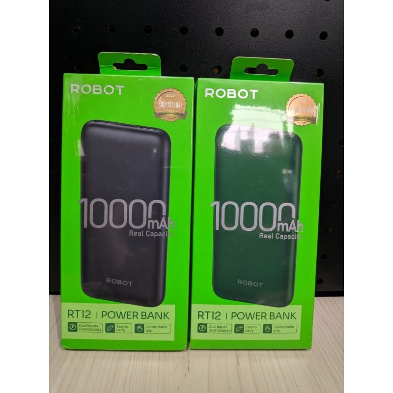Jual NEW!! POWERBANK ROBOT RT12 DUAL OUTPUT & INPUT USB | Shopee Indonesia