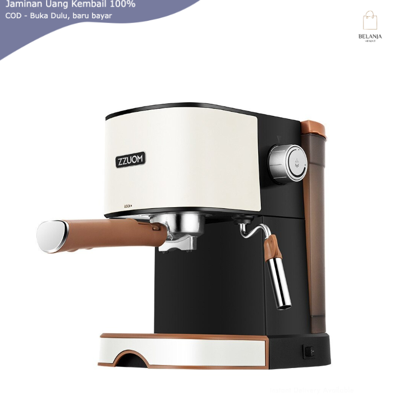 Jual Mesin Kopi Espresso Coffee Maker Frothing 20 Bar 850W 1L White ZZUOM | Shopee Indonesia