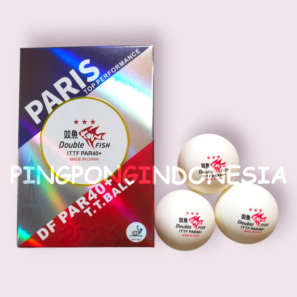 Jual Double Fish PARIS 40+ T.T 3 Stars Balls - Bola Pingpong Tenis Meja Bintang 3 Seamless ABS ...