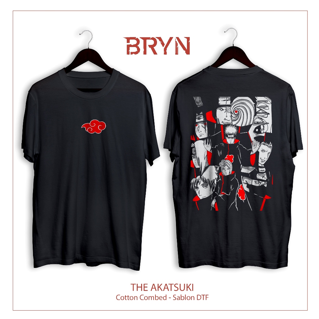 Jual BARYON Baju NARUTO AKATSUKI / Kaos Anime Distro Cotton Combed ...