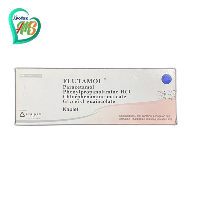 Jual FLUTAMOL TABLET PER STRIP ISI 10 KAPLET | Mengatasi FLU disertai ...