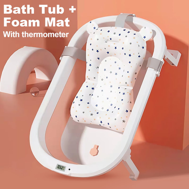 Jual [ LED Termometer ] Bak Mandi Bayi Lipat Cocok Untuk Usia 0-2 Tahun ...