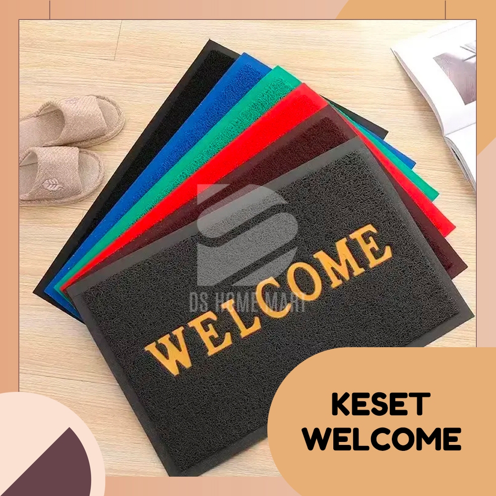 Jual Keset Welcome Mat PVC Mie / Bihun Anti Slip Keset Kaki karet ...
