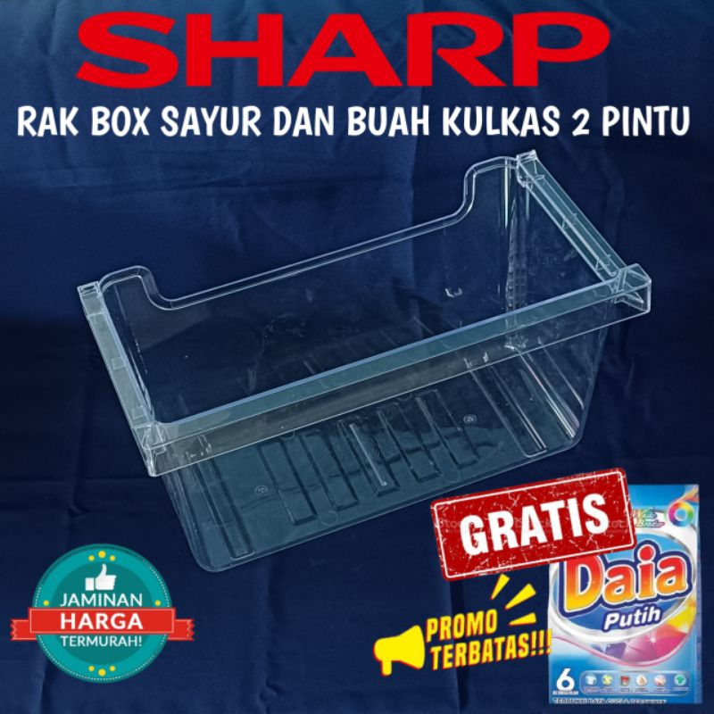 Jual RAK KULKAS BOX SAYUR DAN BUAH KULKAS SHARP 2 PINTU TYPE SJ237MG-DP ...