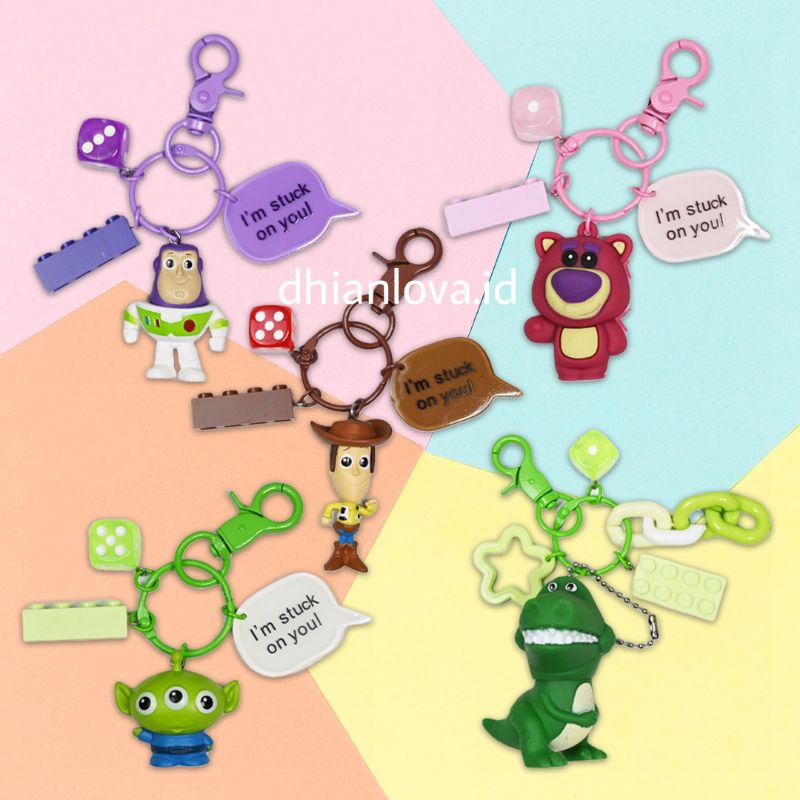 Jual Dhianlova Gantungan Kunci Toy Story / Keychain Toy Story Lotso ...