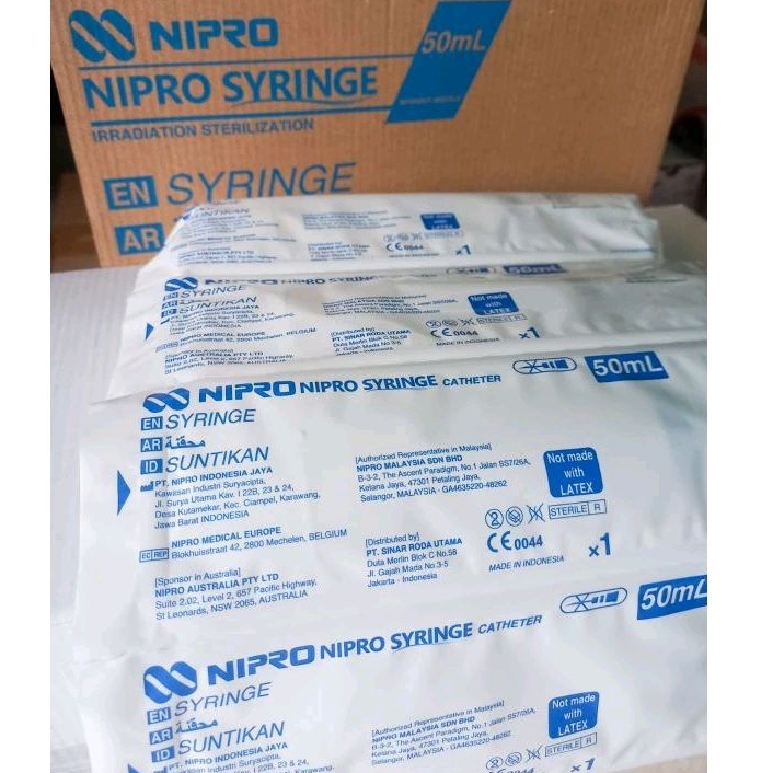 Jual Spuit 50cc / Syringe 50ml Catheter Tip Nipro Eceran | Shopee Indonesia