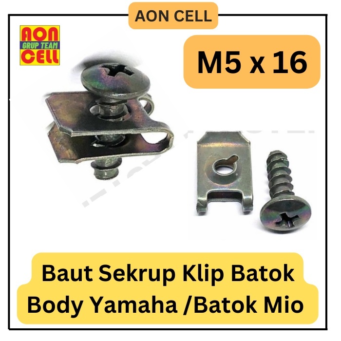 Jual KLIP BATOK BODY YAMAHA BATOK MIO KLEM SEKRUP KLEM CACING KASAR ...