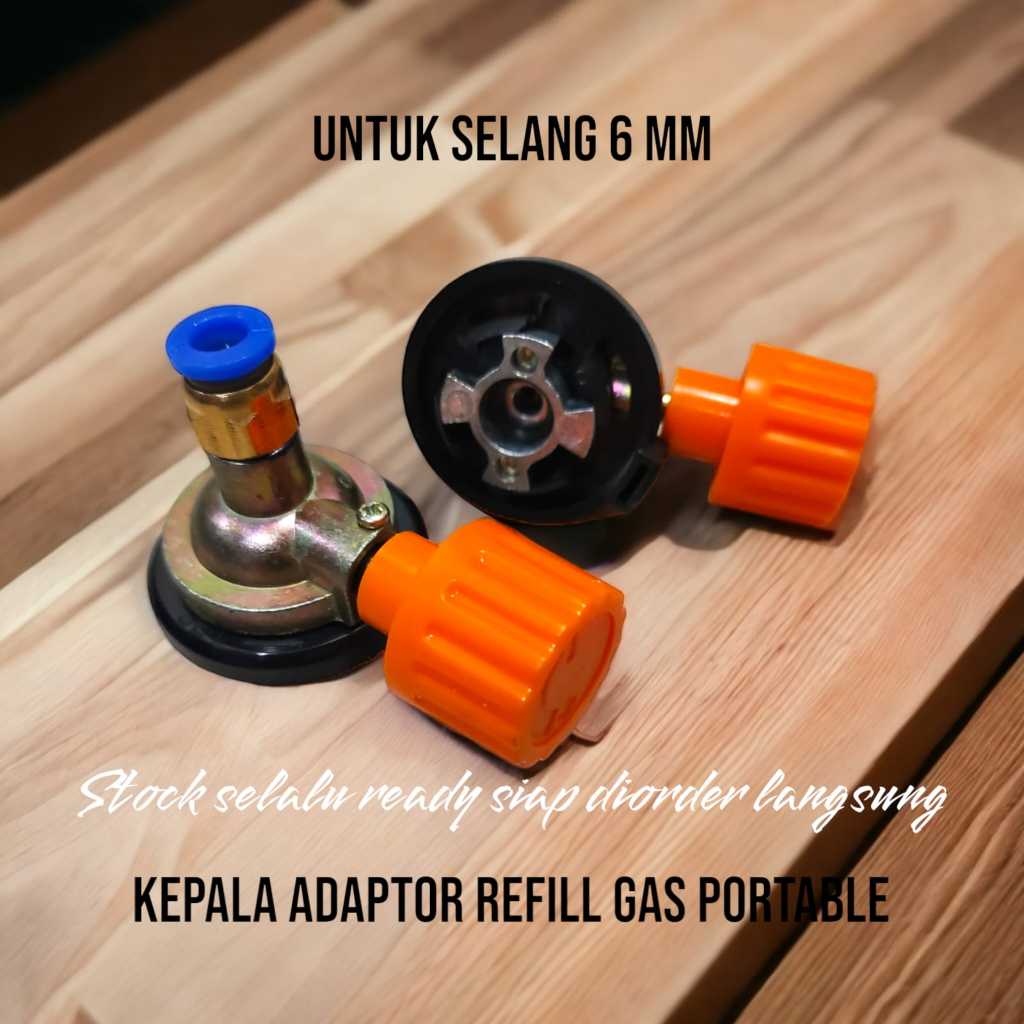 Jual Kran Untuk Alat Refil Gas Kaleng selang 6 mm 8 mm | Shopee Indonesia