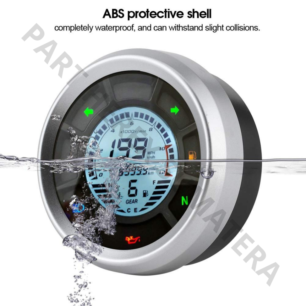 Jual Speedometer Digital Bulat Universal Motor Custom Modifikasi Modif ...