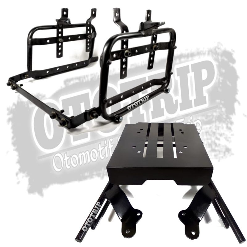 Jual PAKET LENGKAP BRACKET TOP BOX CB 150 X + BREKET SIDE BOX SB 2000 ...