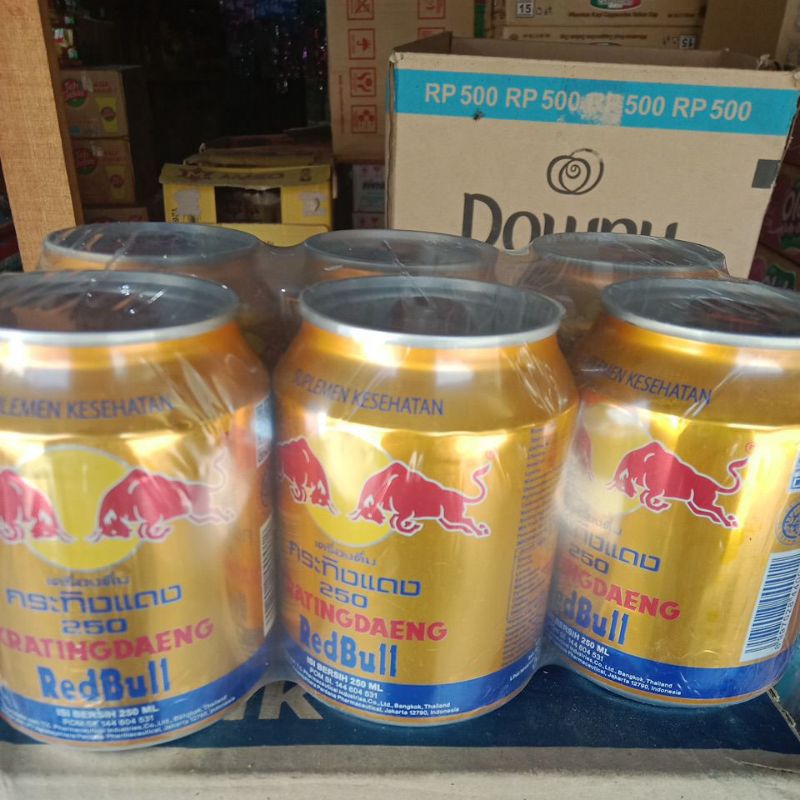 Jual KRATINGDAENG RED BULL KALENG ISI 250ML x 6 KALENG | Shopee Indonesia