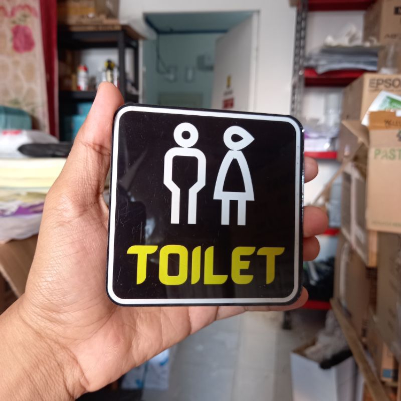 Jual Akrilik sign Toilet ukuran 10x10 cm | Shopee Indonesia