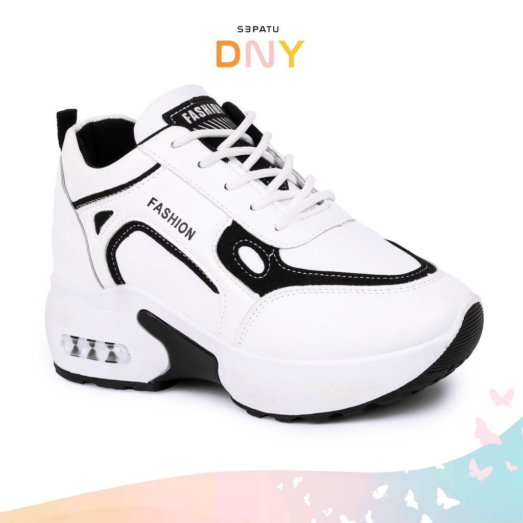Jual Sepatu DNY Sepatu Sneakers Tinggi Wanita Spatu Casual Cewek ...