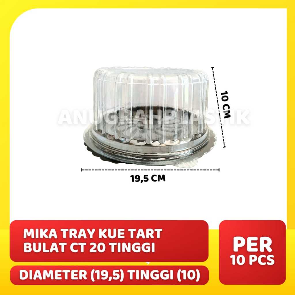 Jual Mika Tumini BULAT Mika Tart CT 20 TINGGI 10 cm | Shopee Indonesia