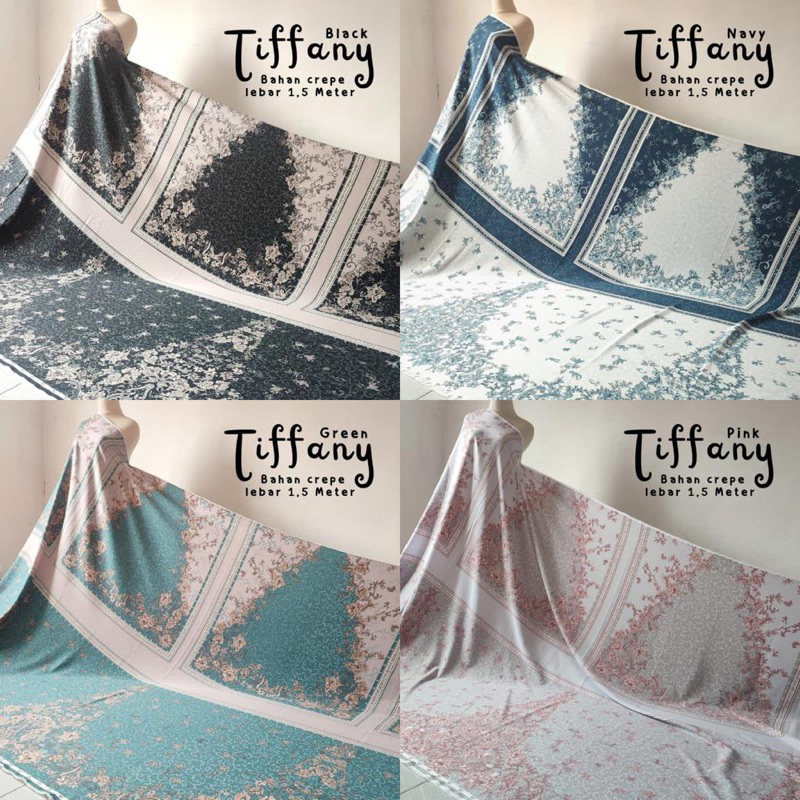 Jual Kain motif Tiffany bahan Crepe dan Wolfis | Shopee Indonesia