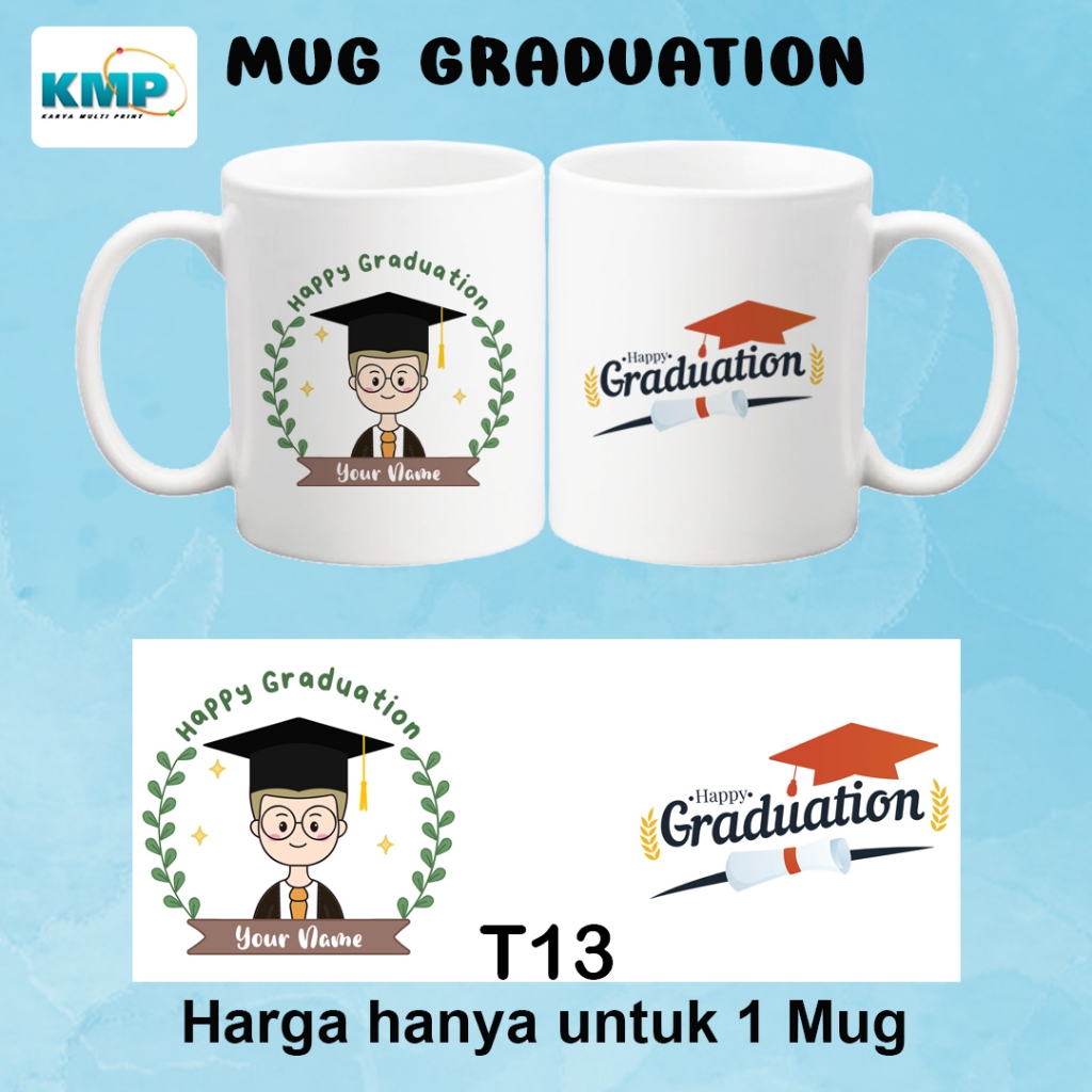 Jual Mug Custom Wisuda Graduation laki laki | Hampers Kado Hadiah ...