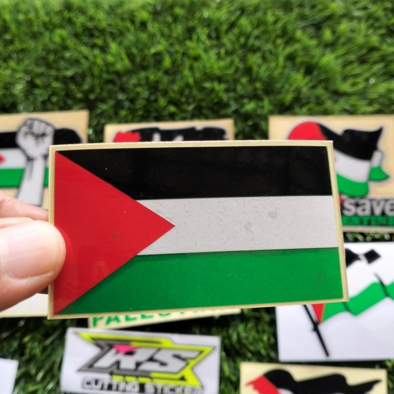 Jual sticker bendera Palestina sticker cutting | Shopee Indonesia