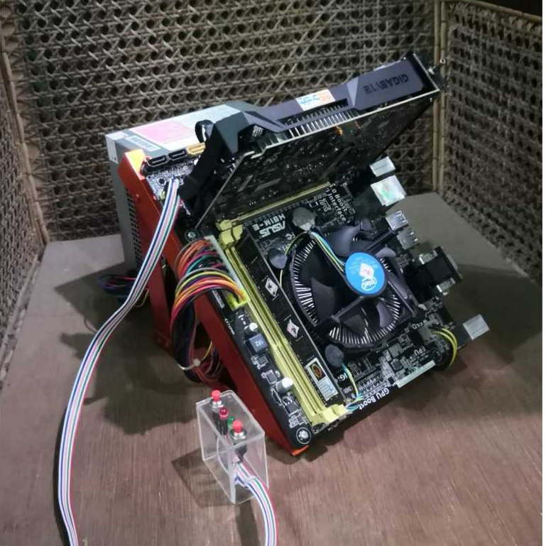 Jual Casing Komputer Open Air Micro Atx Itx Pc Cpu Matx Case Custom