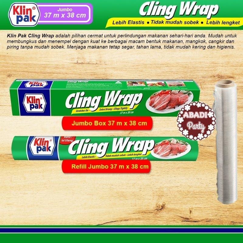 Jual [Box] Cling Wrap Box Jumbo 37m x 38cm / Klinpak Cling Wrap ...
