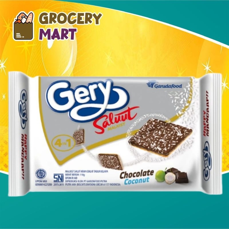 Jual Gery Saluut Rasa Chocolate Coconut 105gr -1 BUNGKUS | Shopee Indonesia