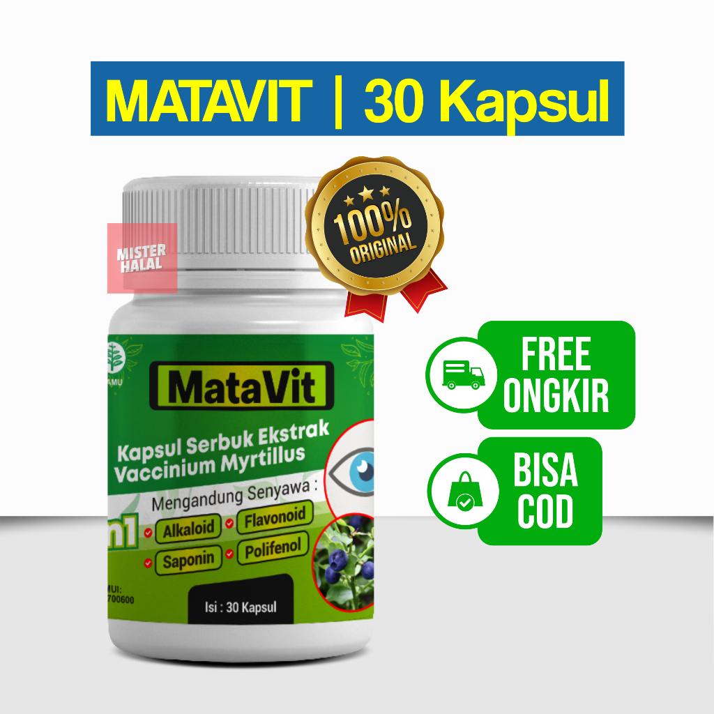 Jual MATAVIT OBAT SEHAT MATA Kapsul Original Solusi Segala Masalah Mata ...