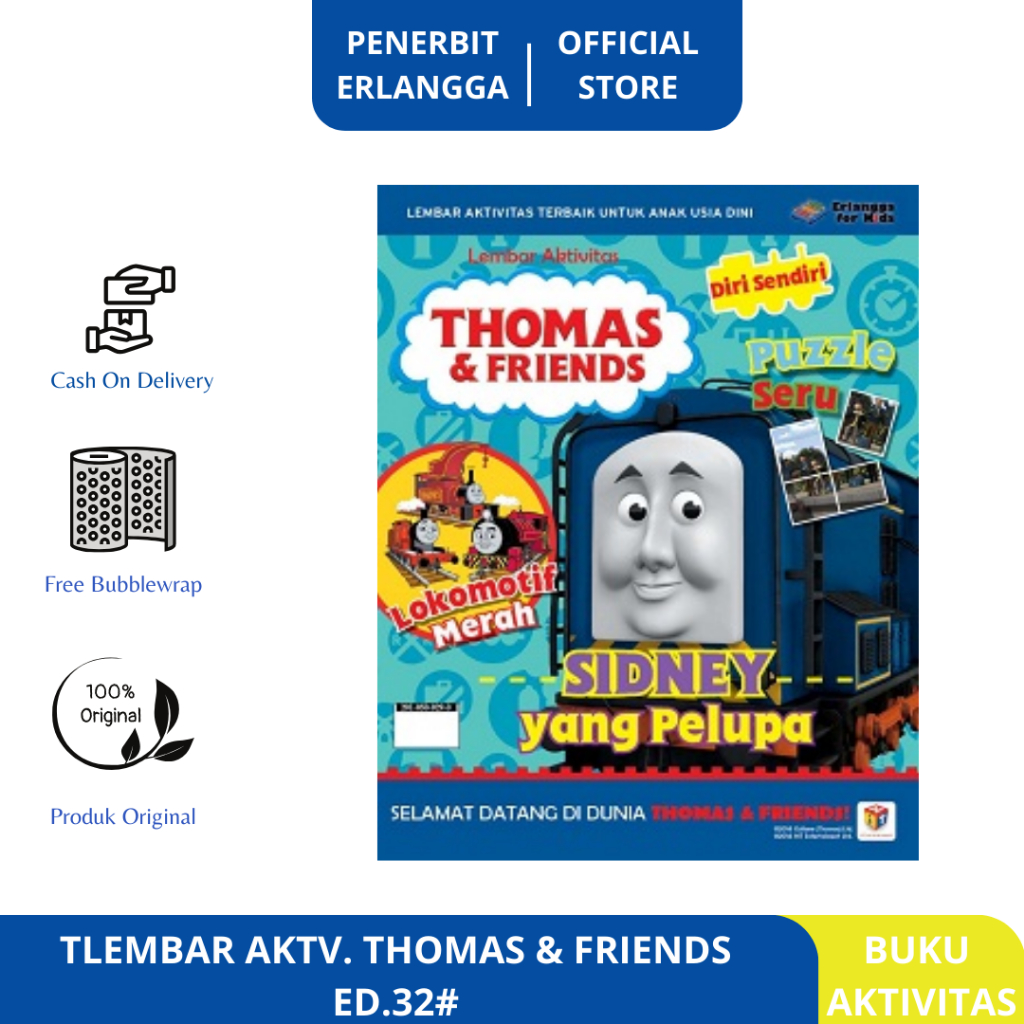 Jual BUKU AKTIVITAS ANAK: LEMBAR AKTV. THOMAS & FRIENDS ED.32# -ERLANGGA | Shopee Indonesia