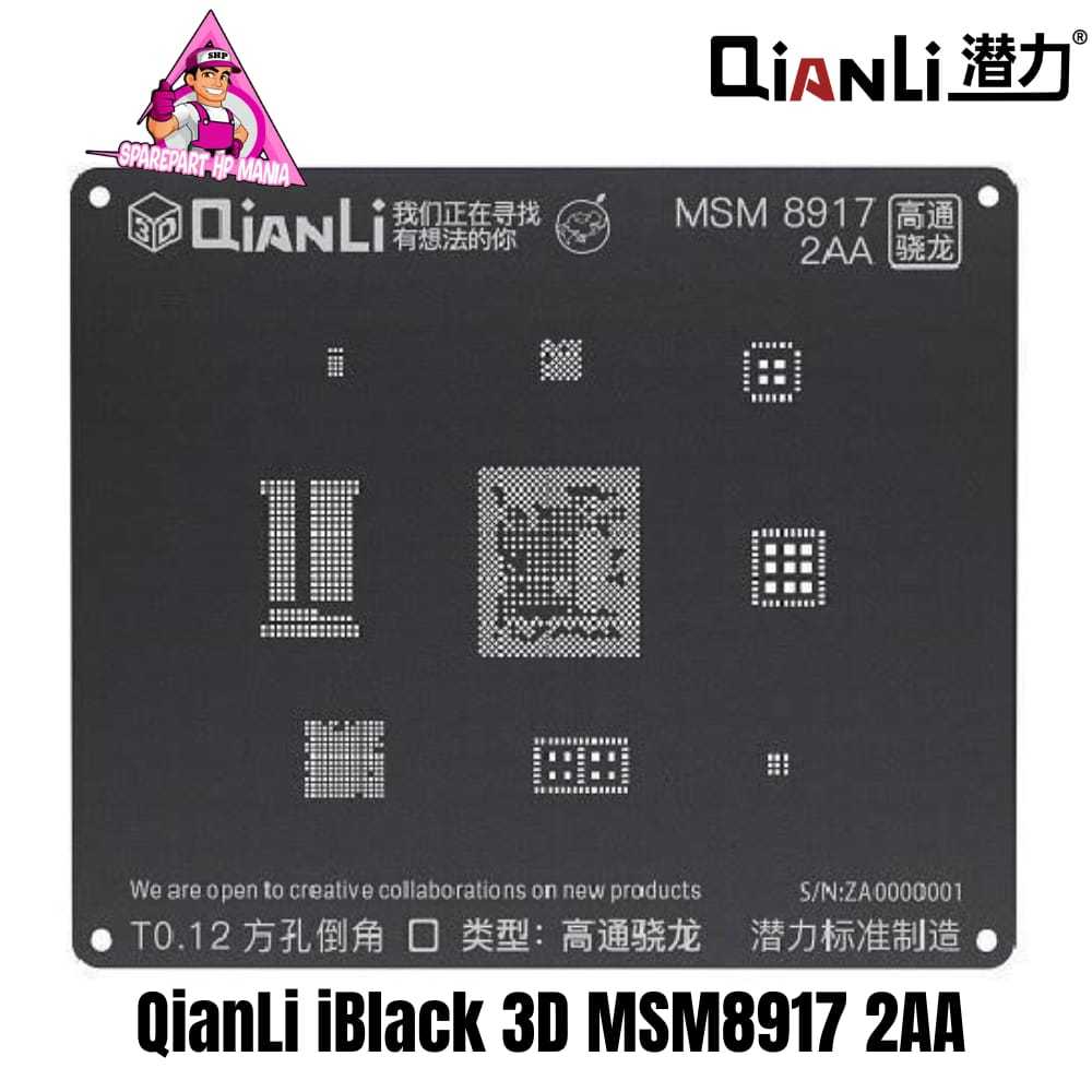 Jual PLAT QIANLI 3D CETAKAN IC BGA CPU MSM8917 2AA ORIGINAL | Shopee Indonesia