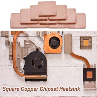 Jual Thermal Pad Copper 15x15x0.3mm 10PCS/Tembaga Radiator Pad/Tembaga ...