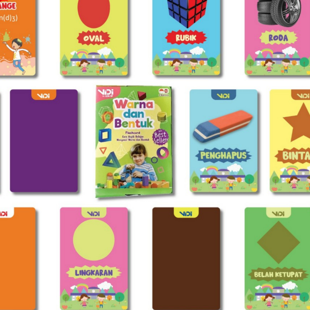 Jual VIDI Flashcard Kartu Mainan Edukasi Laminasi Glossy Full Color ...