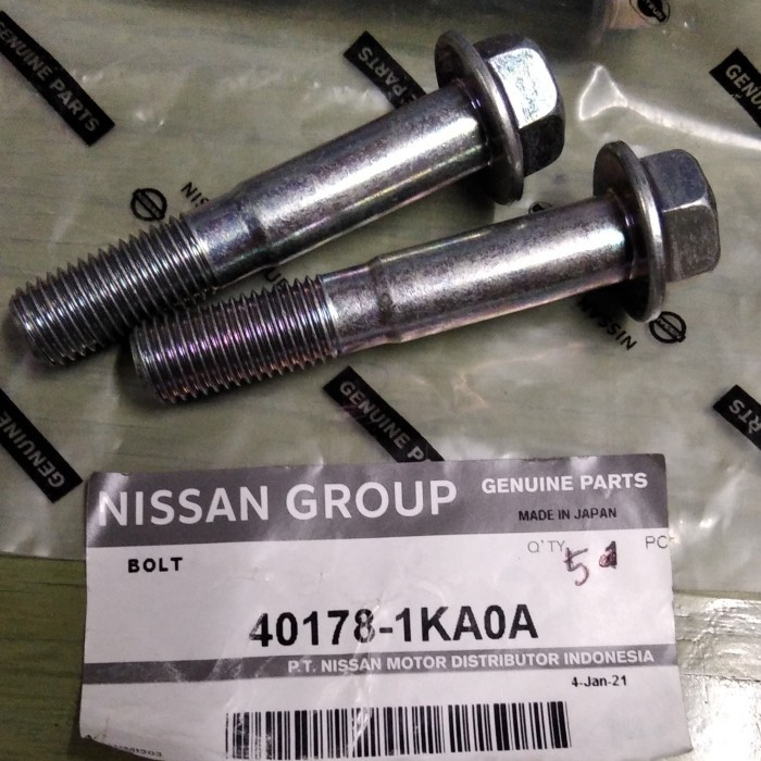 Jual BOLT SPINDEL NISSAN LIVINA EVALIA MARCH DATSUN 40178-1KA0A/40178 ...