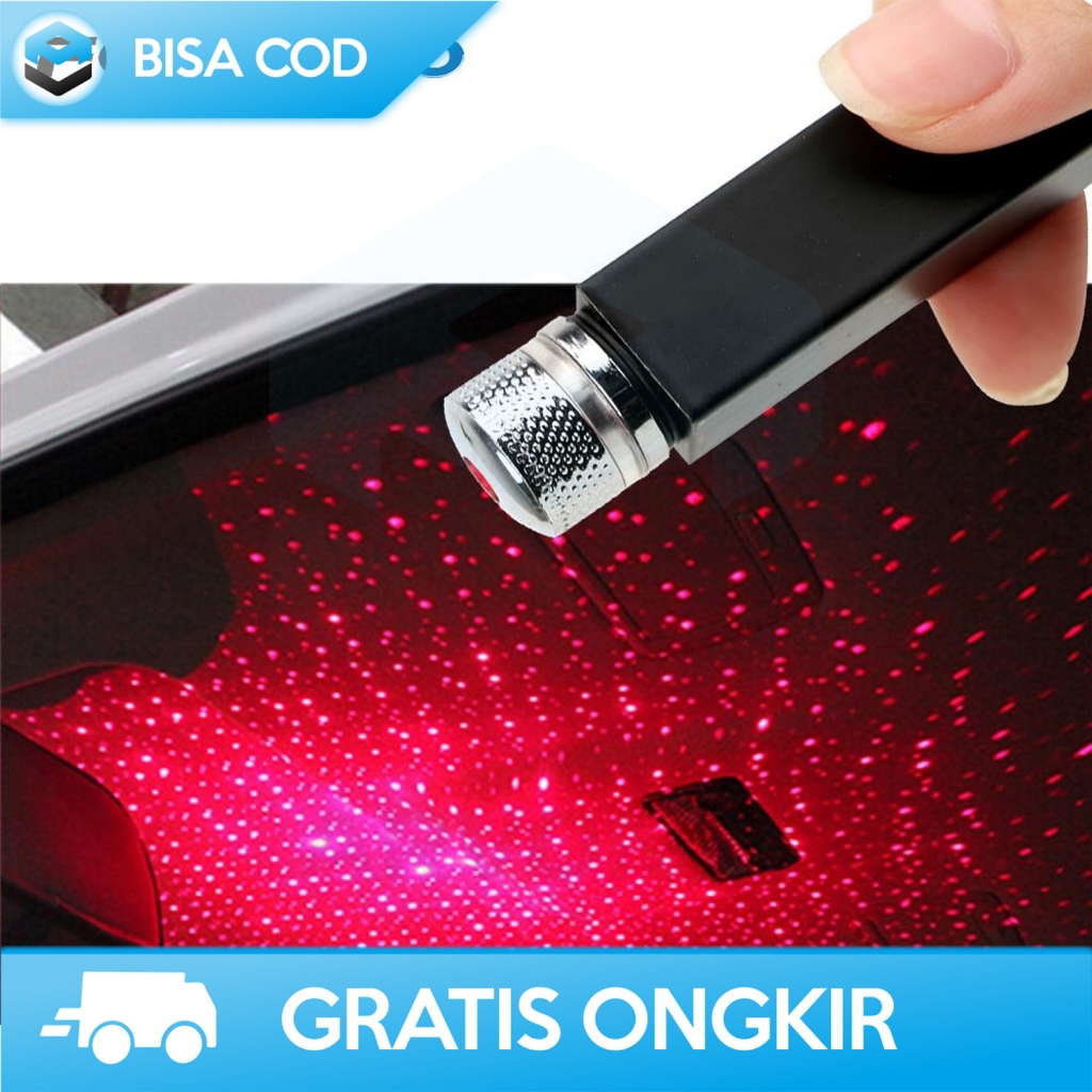 Jual LAMPU LED PROJEKTOR MOBIL MINI USB DEKORASI BINTANG DISKO CAR LAMP ...