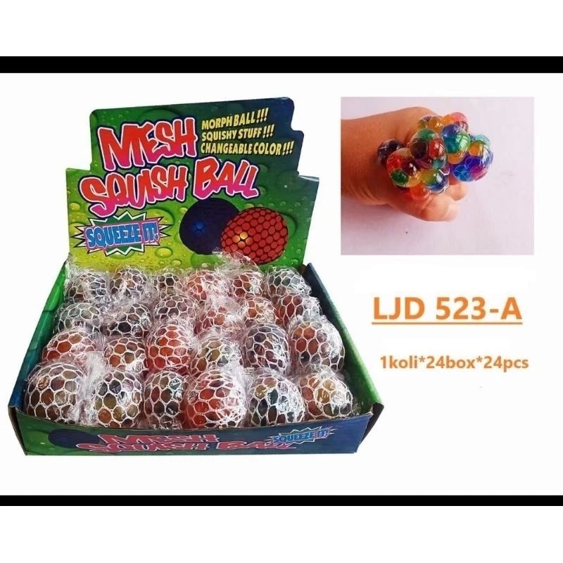 Jual Squishy Mesh Ball / Bola Pencet Anti Stres Jaring / Bola Squishy ...
