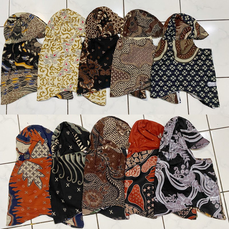 Jual Kerpus Proyek motif BATIK Topi Welder Hat Sebo Tupung | Shopee ...
