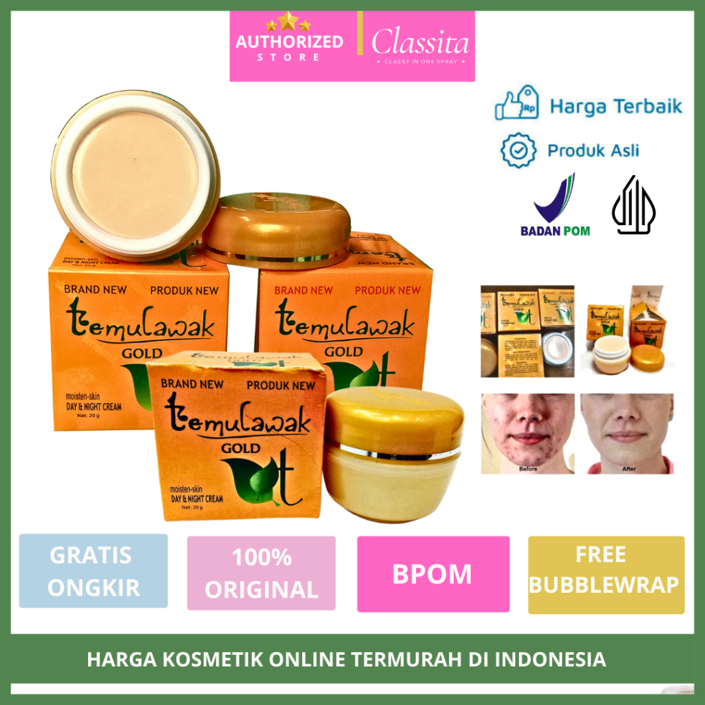Jual 𝐂𝐋𝐀𝐒𝐒𝐈𝐓𝐀.𝐈𝐃 - Krim Pencerah Wajah | Crem Temulawak | Krim ...