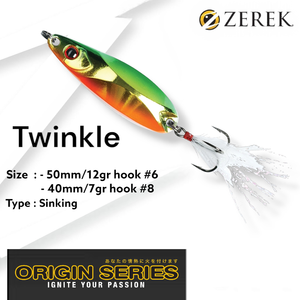 Jual LURE CASTING ZEREK TWINKLE 40MM - 50MM TIPE SINKING | Shopee Indonesia