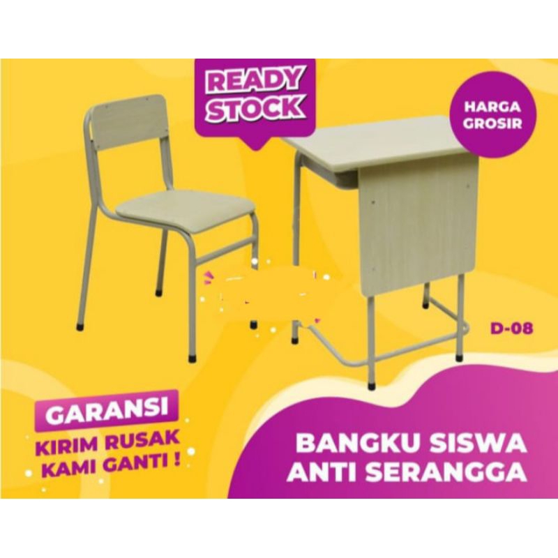 Jual meja kursi sekolah besi 1 set | Shopee Indonesia