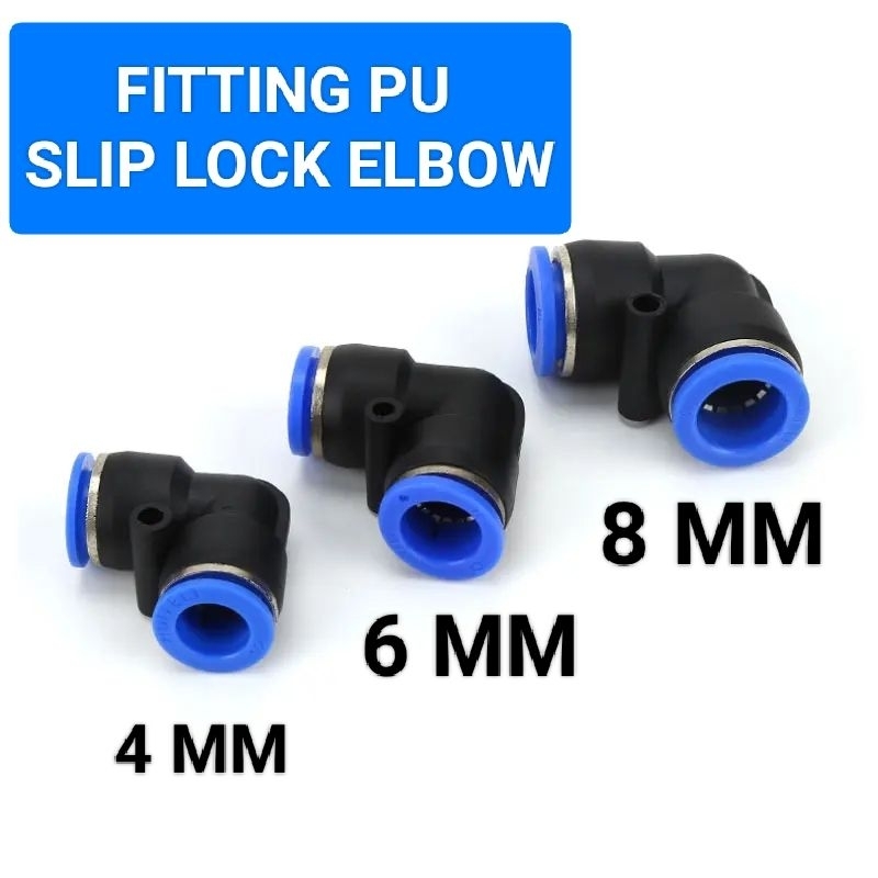 Jual Fitting Elbow Connector Type L Pneumatic Slip Lock Selang ke ...