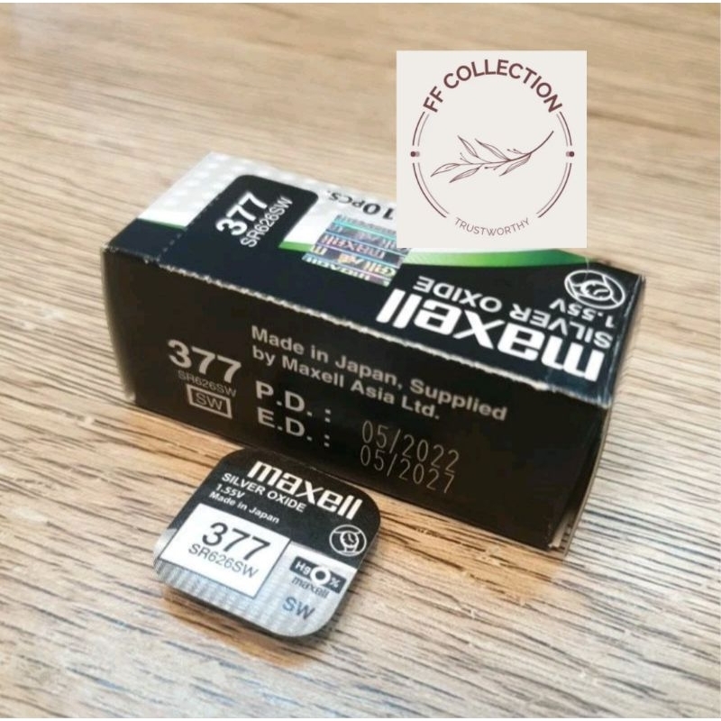 Jual Baterai Jam Tangan Original Maxell 377 Maxell 626 Maxell SR626SW ...