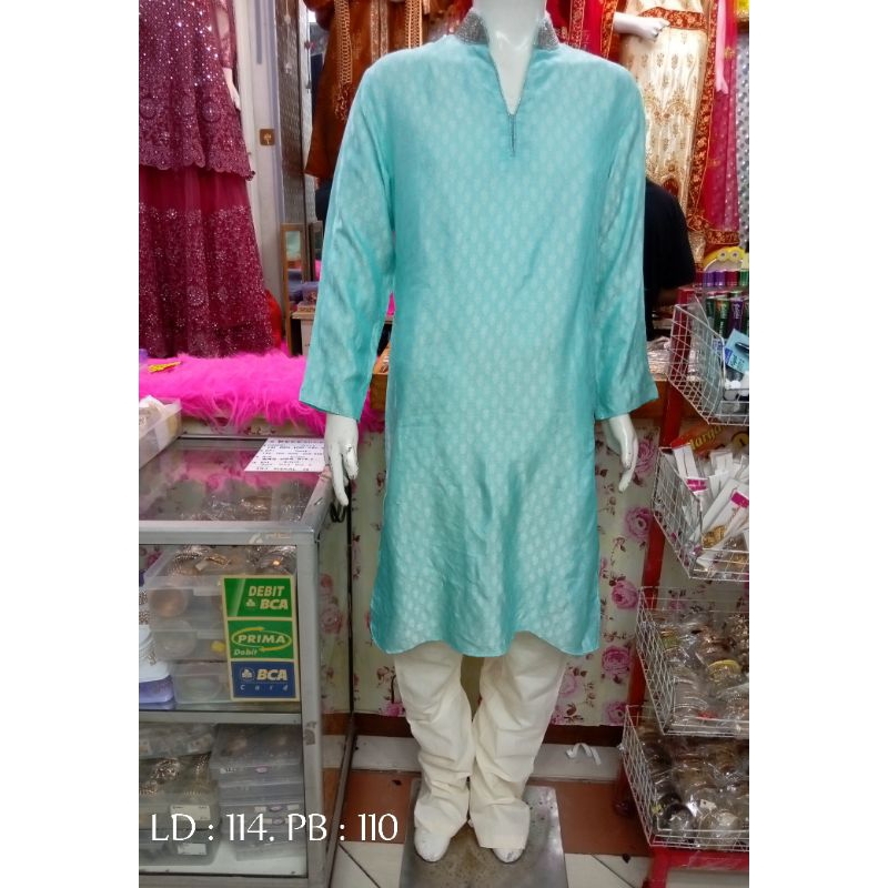 Jual Kurta Sherwani Premium Set Celana bahan Jas Jaguard Aamir Salman ...