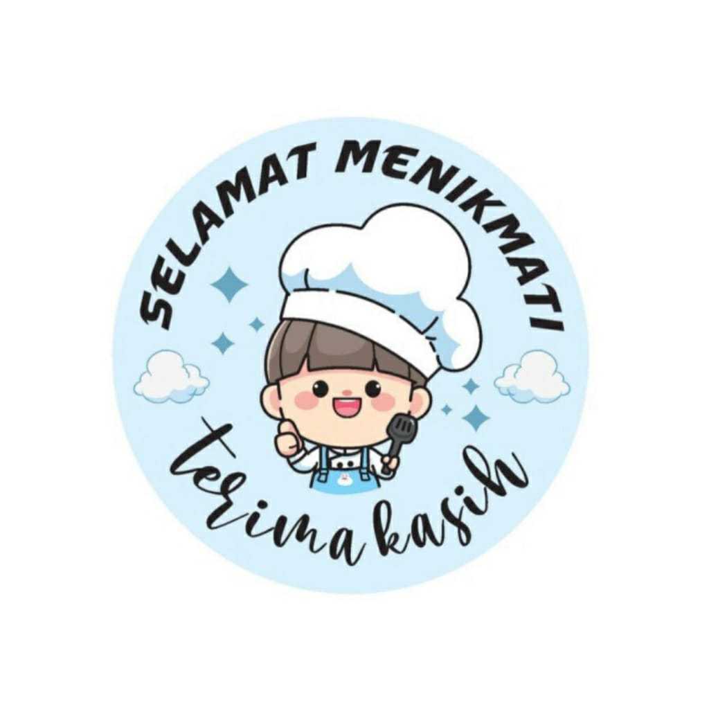 Jual STICKER SELAMAT MENIKMATI / STICKER LABEL MAKANAN / STICKER ...